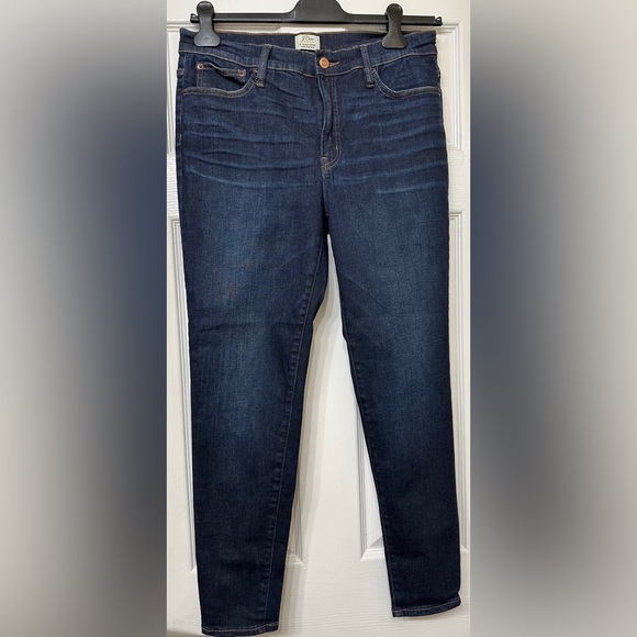 J. Crew | Jeans | J Crew Denim Straight 9 Inch High Rise Toothpick Blue ...